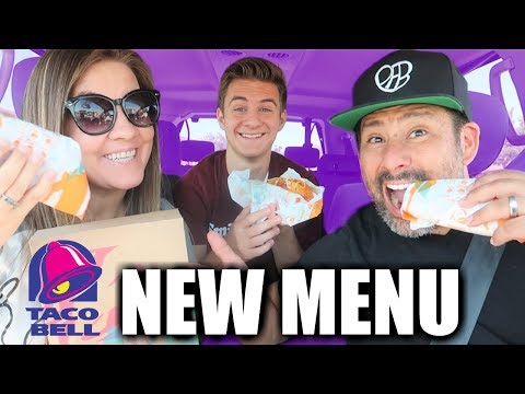 We ORDERED the ENTIRE NEW TACO BELL MENU | TACO BELL Cheddar Chalupa & Vegetarian Menu Taste Test