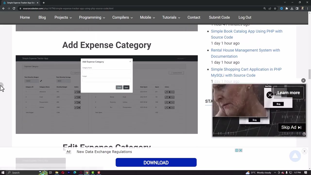 Simple Expense Tracker App with Source Code