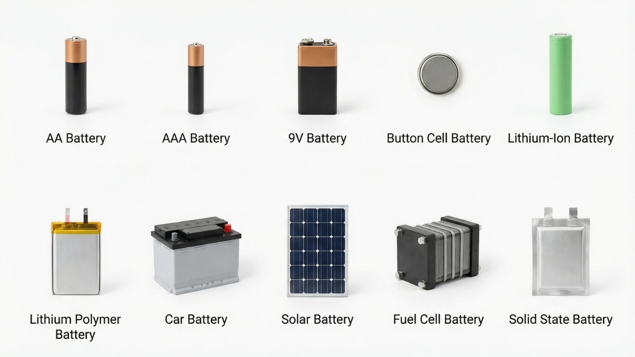 All Kinds of Batteries Explained in Easy Way
