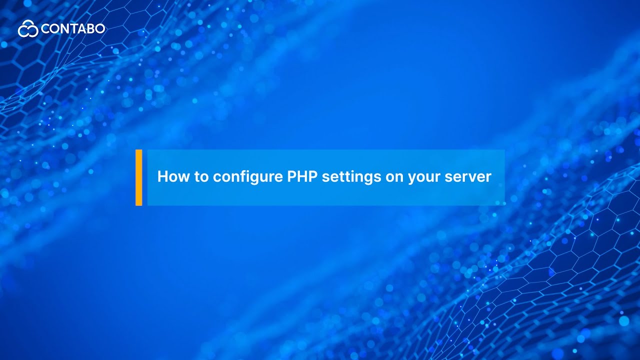 How to configure PHP settings on your server