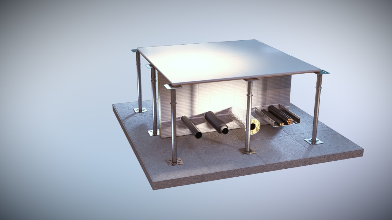 Protecta Raised Access Floor Barrier - 100mm