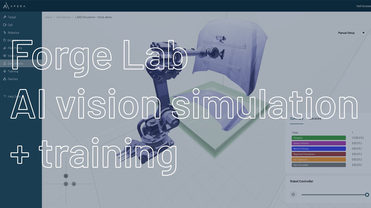 Forge Lab: AI-powered simulation and training for vision-guided robotics