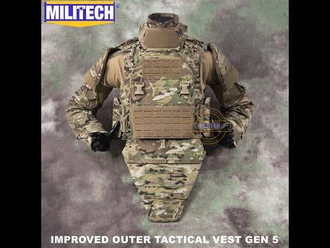 MILITECH's Improved Outer Tactical Vest IOTV Gen5 Quick Release Full Body Armor Ballistic Vest