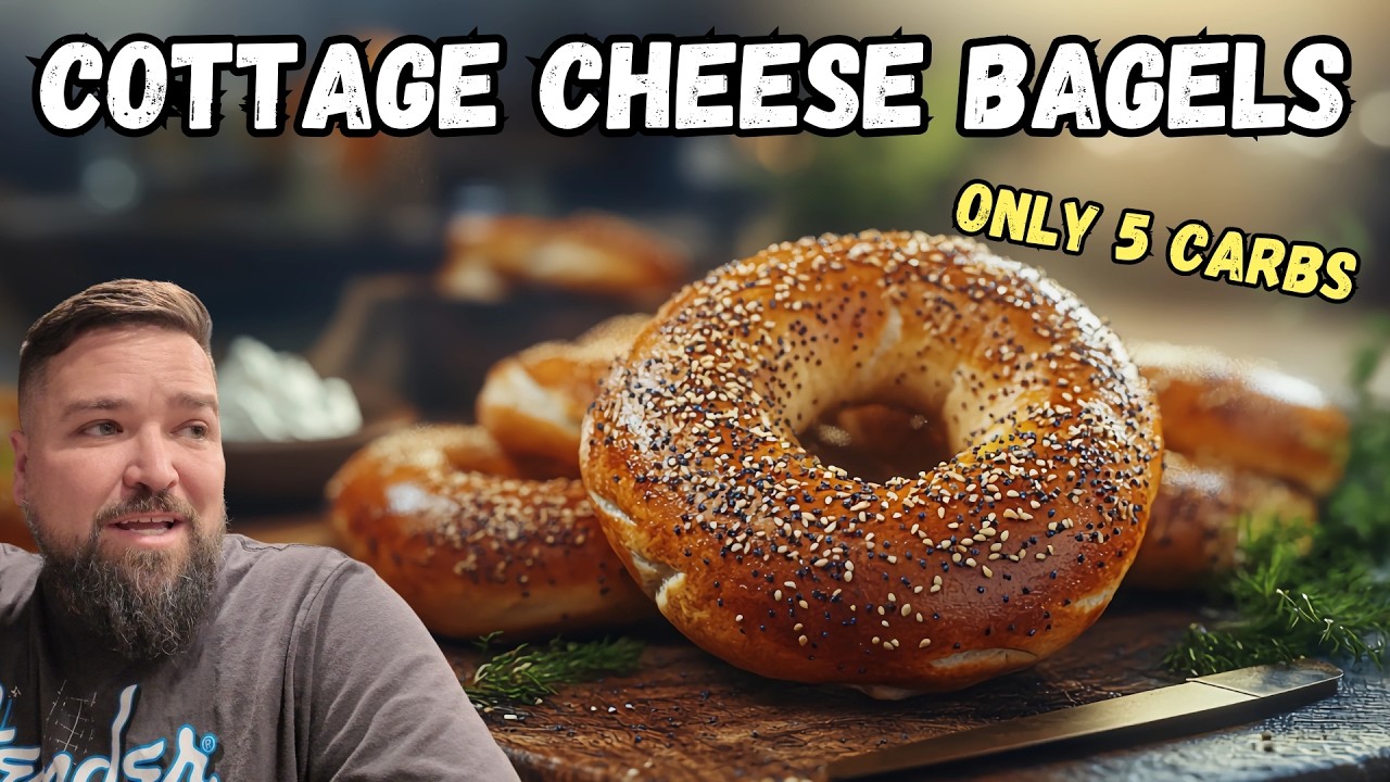 Easy Low Carb Cottage Cheese Bagel Recipe! Keto Friendly bagels | Ready in 30 minutes!