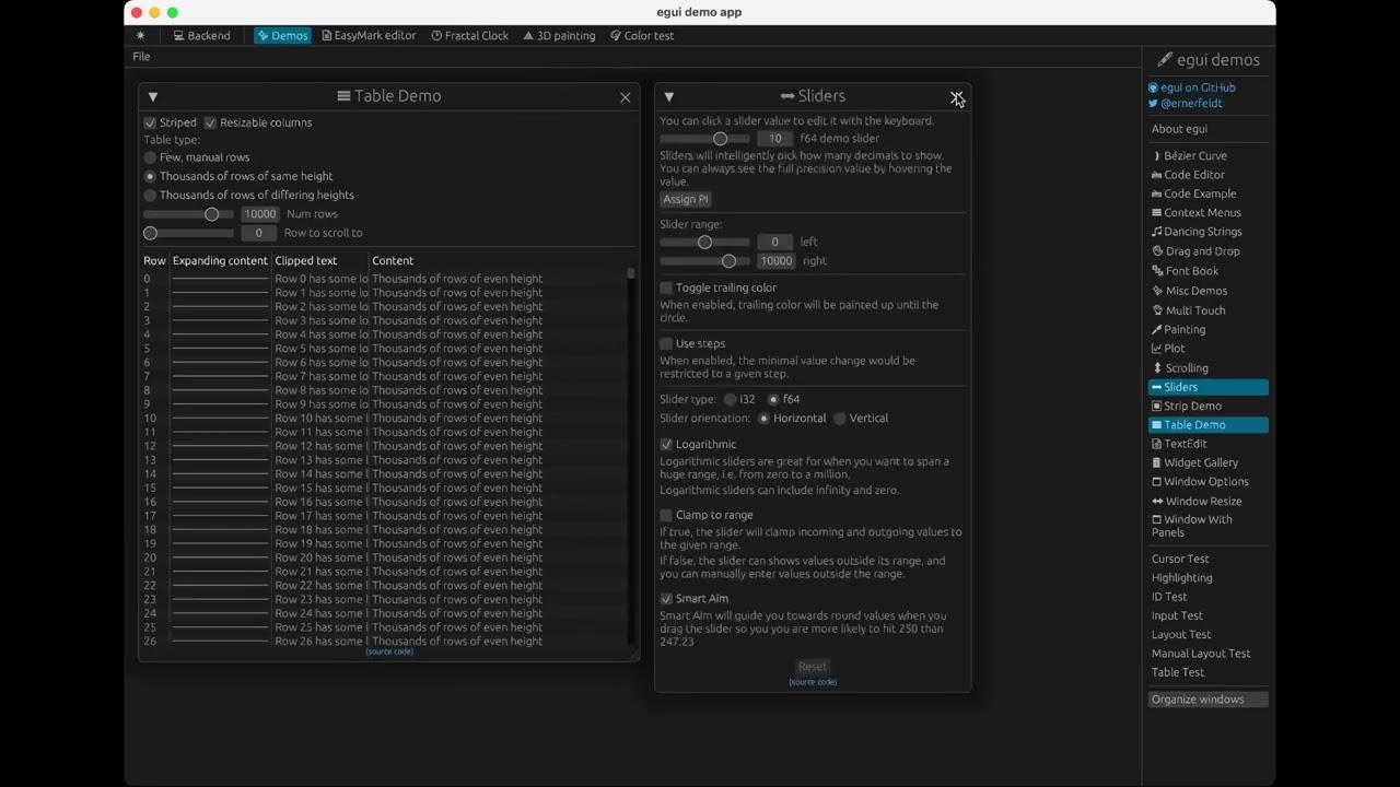 Table Demo and Strip Demo window height grow when mouse cursor moves · Issue #3029 · emilk/egui ...