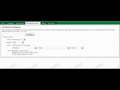 Google Ad Preview Tool Walkthrough