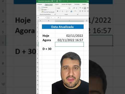 Fórmula Data e como calcular o prazo no Excel. #excel #short #shorts