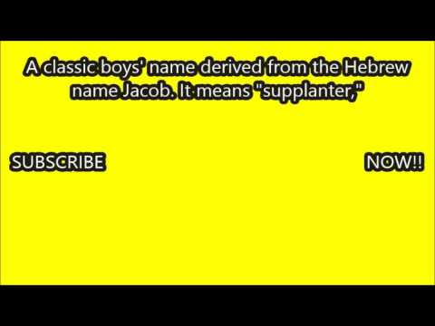 Meaning Of The Name James