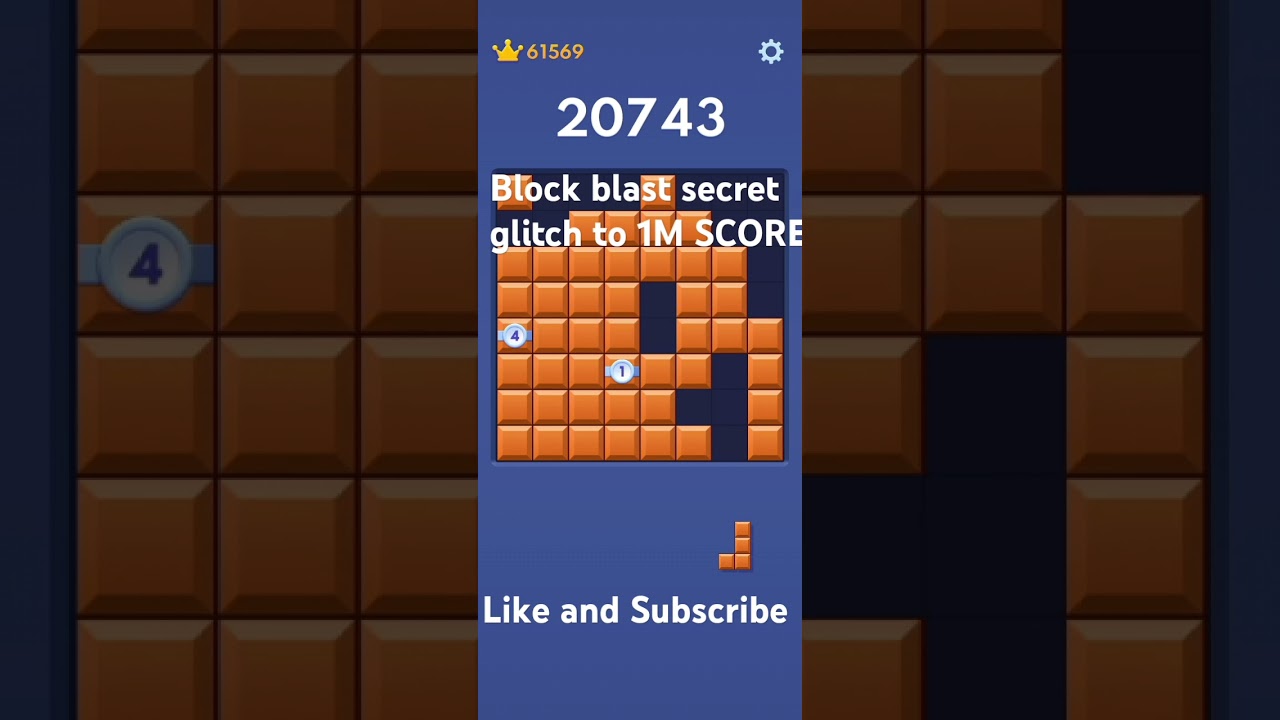 Block blast secret glitch to 1M SCORE