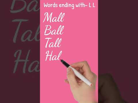 Words ending with-LL #kids #shorts #kidlearning #kidsvideo #kidslearningvideos #reading