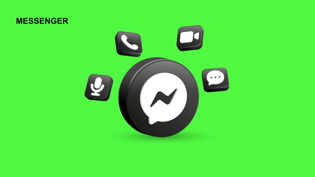 Social Media 3D logos with notification green screen animated video by @pixxeledge | Royalty Free