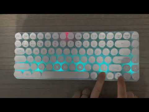 Retro keys Rechargeable gaming LED backlight keyboard #esuntec #gaming #gamingkeyboard #keyboard