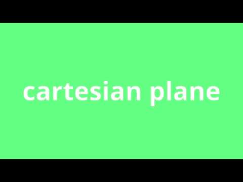 what is the meaning of cartesian plane.