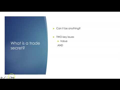 Trade Secret overview