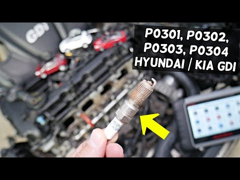 HYUNDAI KIA GDI CODE P0301 P0302 P0303 P0304 CYLINDER MISFIRE GDI 1.6 2.0 2.4 2.5