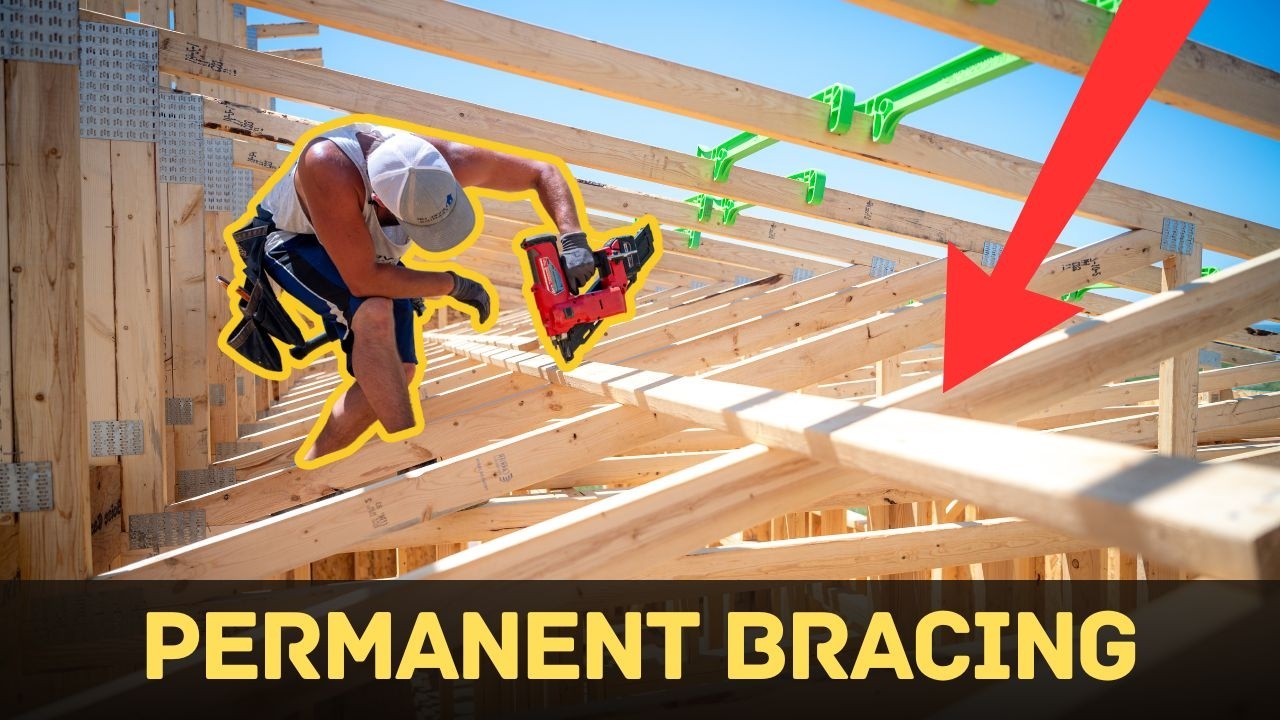 Permanent Roof Truss Bracing Explained | Diagonal, Web, Parallel & Gable
