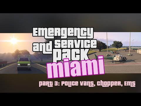 GTA 5 Miami Emergency Mods - Police, EMS, Helicopters & More