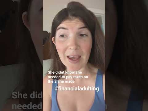 girl starts biz and doesn't realize she needs to pay taxes 🤑🤯 #sidehustleschool #homebusiness