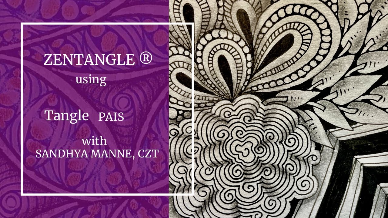 Zentangle® Mini Project with Tangle PAIS beginners tutorial