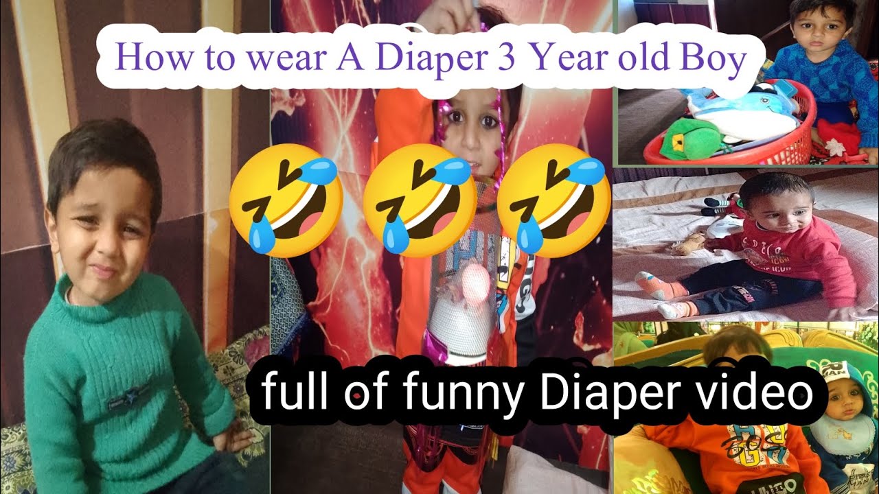 wear A Diaper 3 year old Boy /Diaper Boy funny video 2025/ #viralvideo #motivation