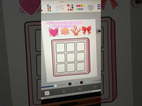 Part 1 || Making an eyeshadow palette out of emojis😻, comment what emoji next #eyeshadow #shorts