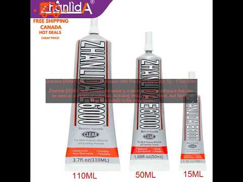 1005005297904880 Zhanlida E6000 Clear Contact Adhesive With Precision Applicator Tip