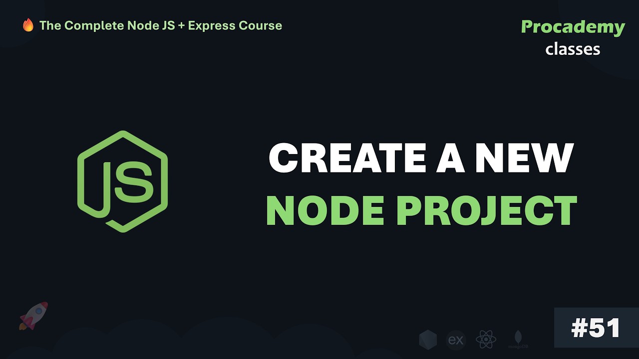 #51 Create a Node.js Project from Scratch | npm init, package.json & Nodemon Setup Explained