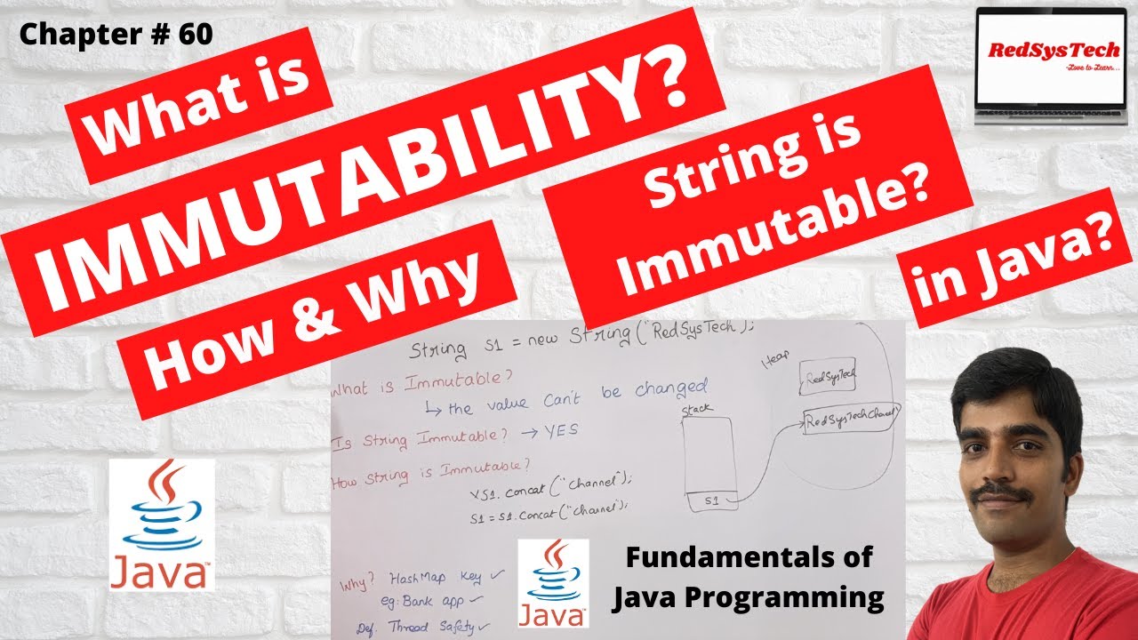 # 60 string is immutable in java | why string is immutable in java | immutable | String is Immutable