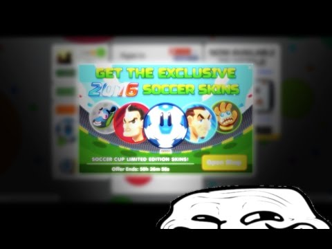 Agar.io - SECRET SKINS UNLOCK // SOCCER SKINS