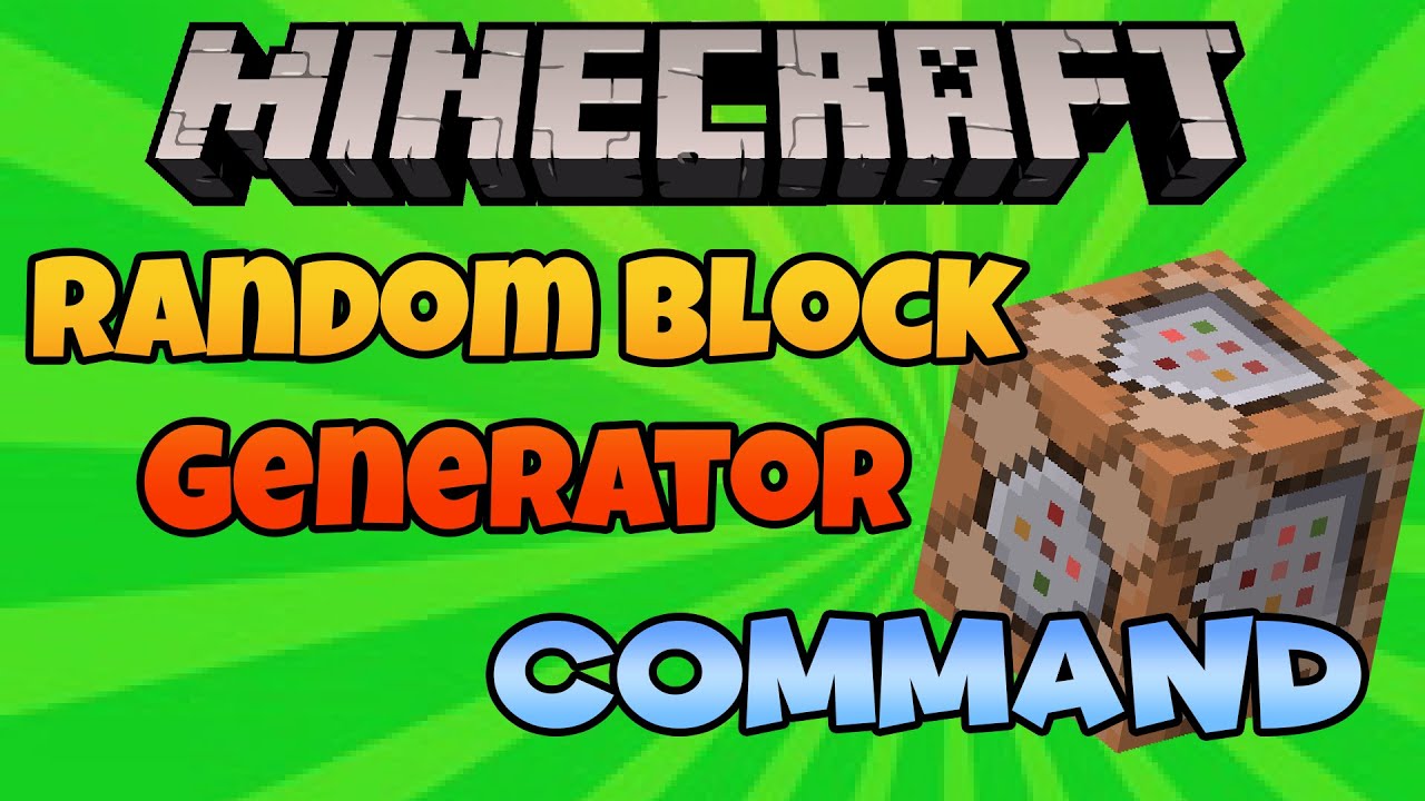 Minecraft Random Generator Command Block Tutorial (EASY)