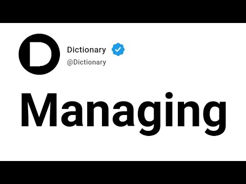 Managing Meaning In English