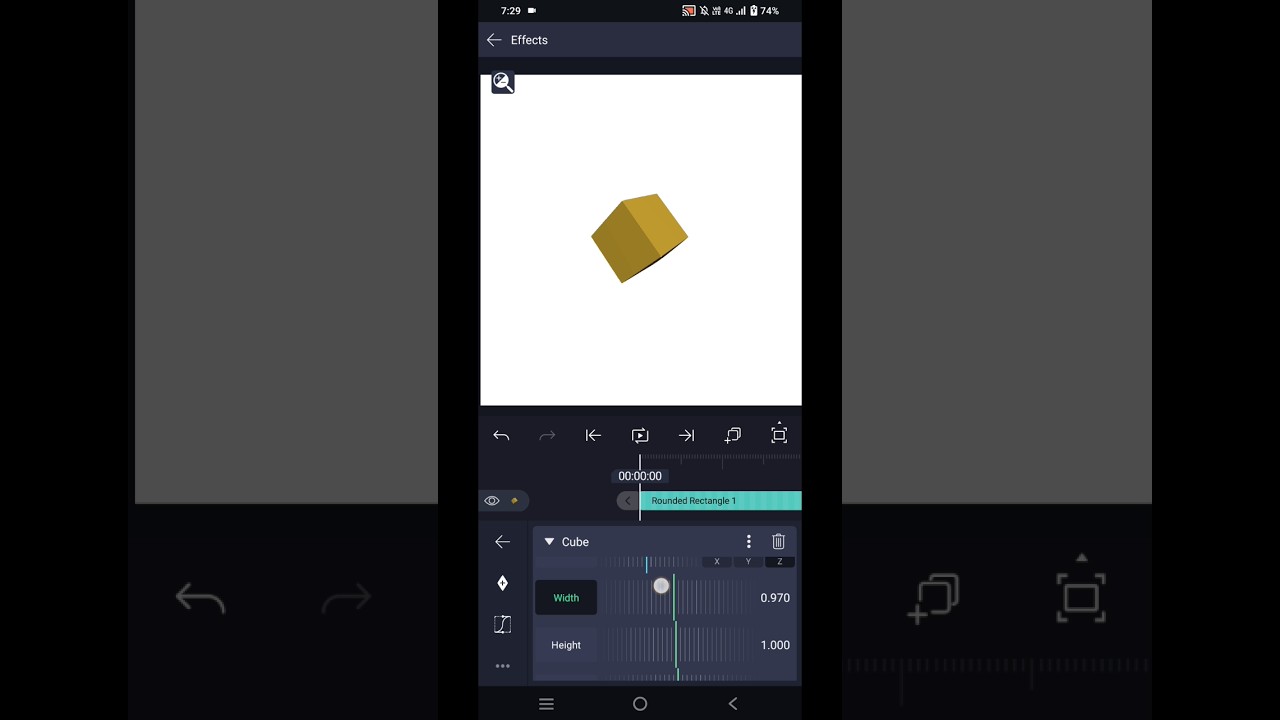 3D Cube in Alight Motion #viral #viralshorts #shorts