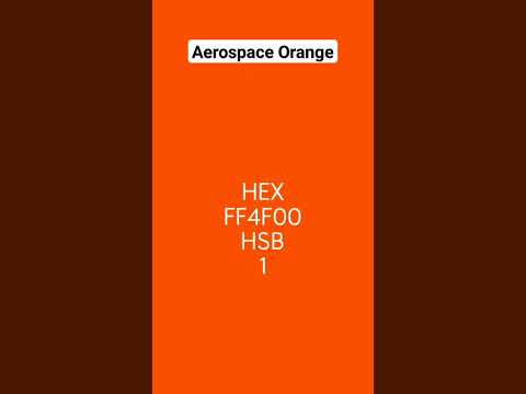 HTML color code Aerospace Orange | HEX Codes