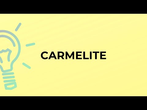 What is the meaning of the word CARMELITE?