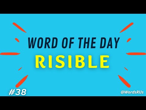 Risible - Word of the Day | #38 | Improve your English Vocabulary | Learn Vocabulary