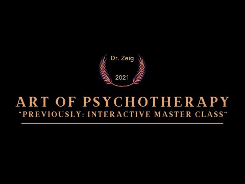An Inside Look at the Art of Psychotherapy with Dr. Jeffrey Zeig