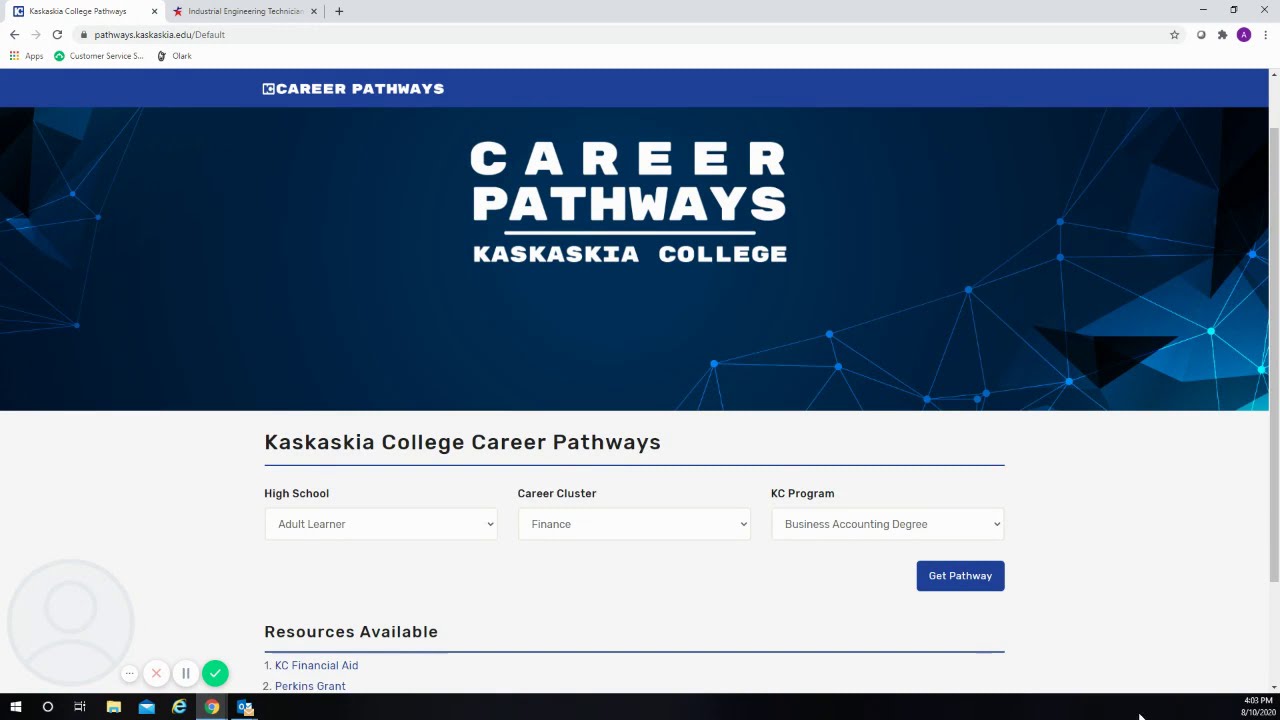 Kaskaskia College Career Pathways