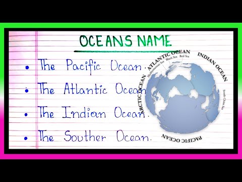 Ocean name // List of 5 Oceans in the World// 5 Oceans name
