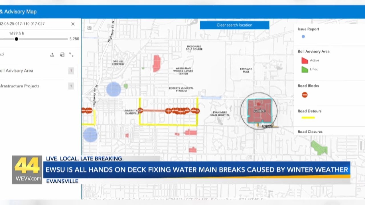 EWSU introduces new interactive map to help the community keep track of projects and advisories