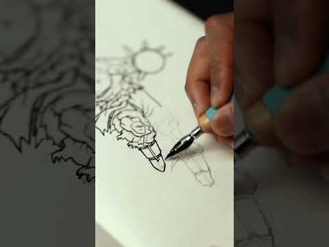 [ASMR] Drawing Goku Mastered Ultra Instict