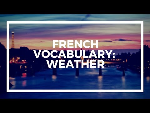French Vocabulary: Weather