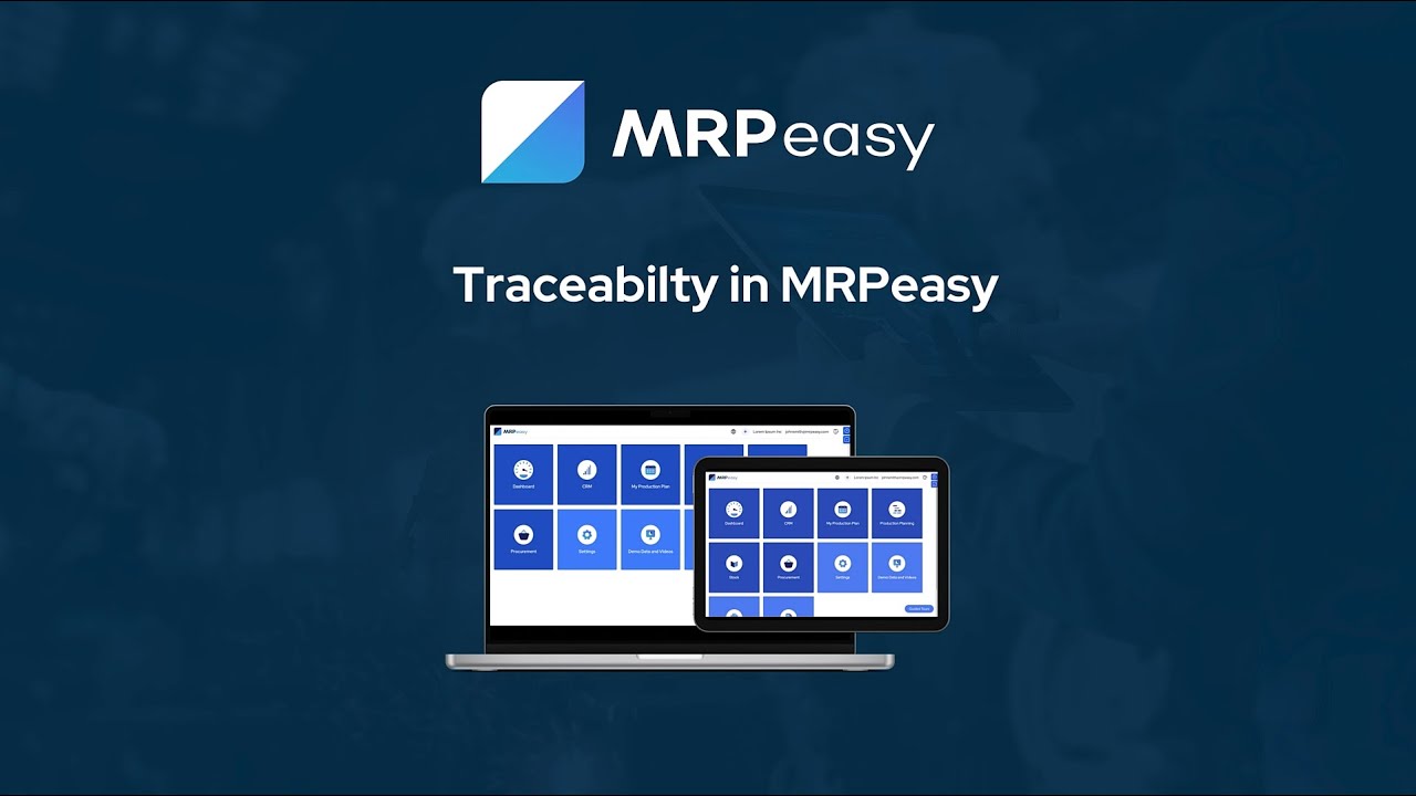 MRPeasy Demo - Traceability of Goods