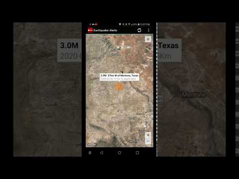 3.0 Earthquake Mentone, Texas 3-26-20