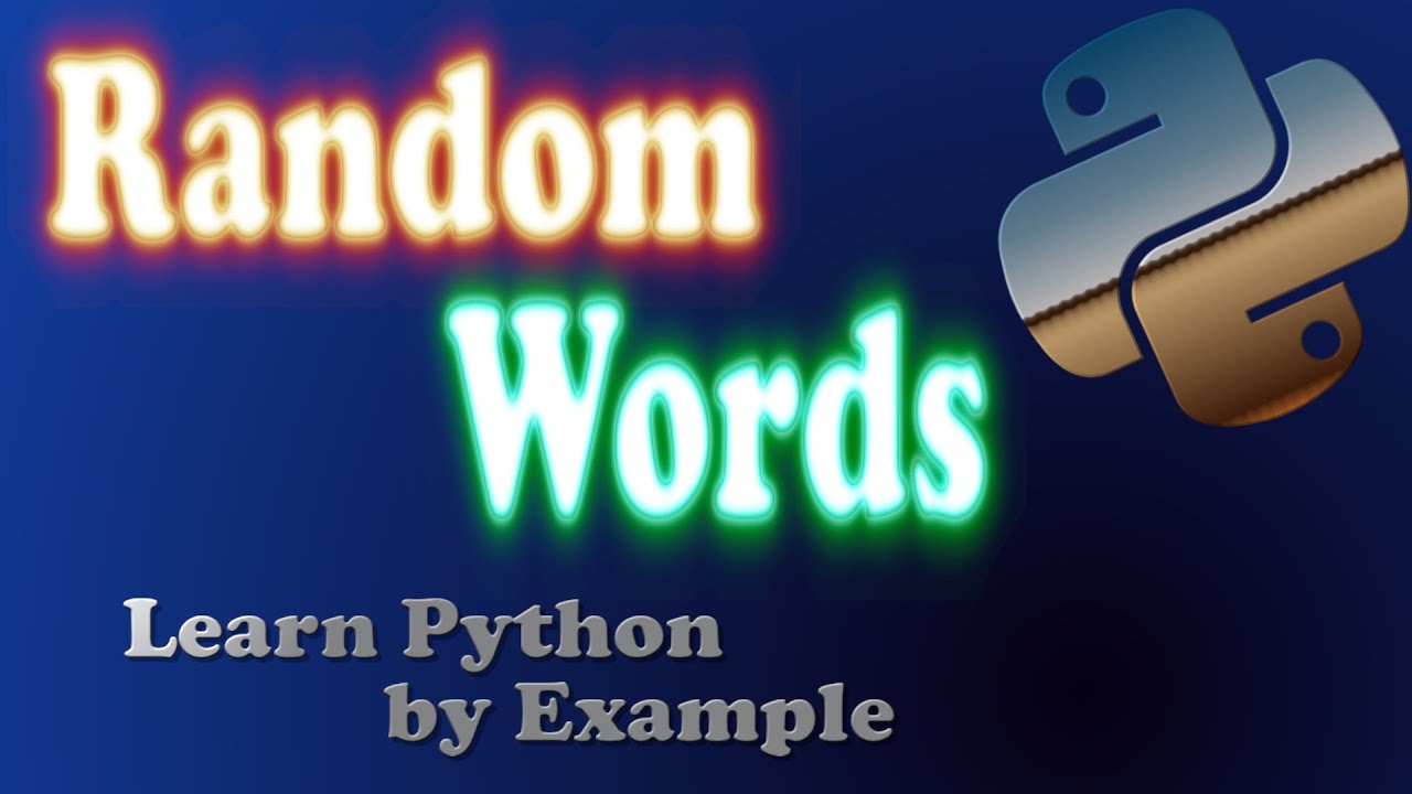 Python-Wise: Random words example