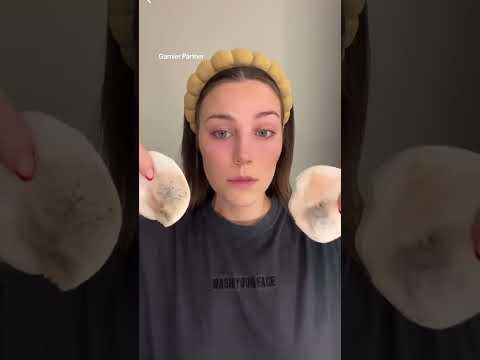Removing my makeup in 15 seconds #micellarwater #getunreadywithme #makeupremover