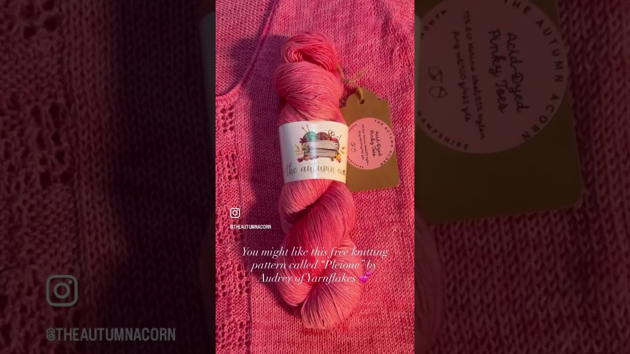 Pleione: A Free Knitting Pattern #theautumnacorn #knitting