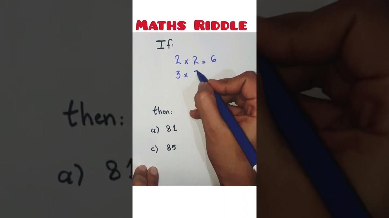 Most Difficult maths riddle | 99% fail | puzzle | trick | math tricks