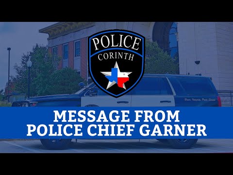 MESSAGE FROM POLICE CHIEF GARNER Stop Lights