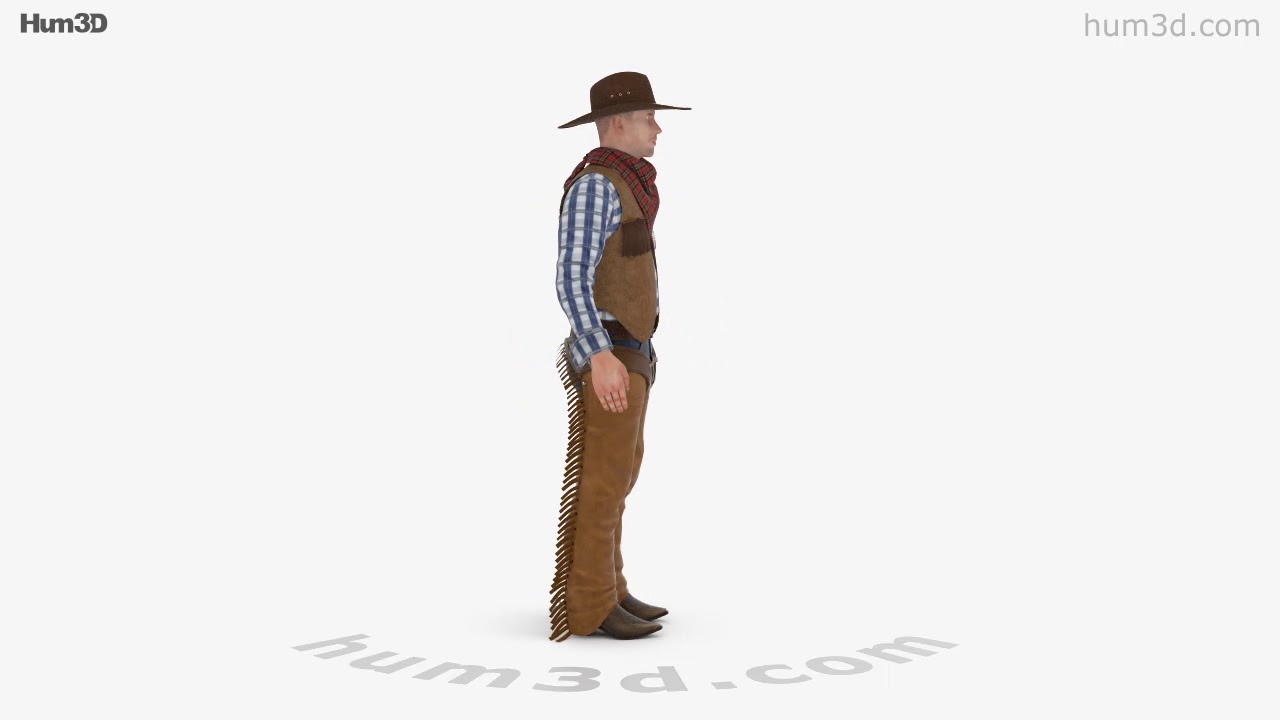 Cowboy 3D model by 3DModels.org