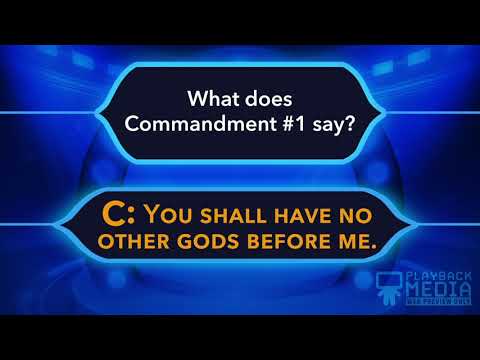 10 Commandments Bible Trivia Game For Kids